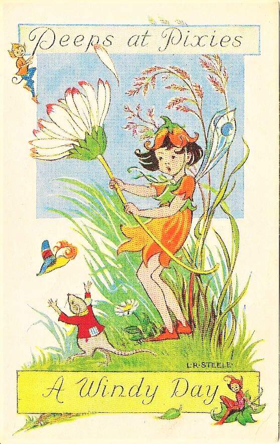 Solve Themes Vintage illustrations/pictures - A windy Day jigsaw puzzle ...