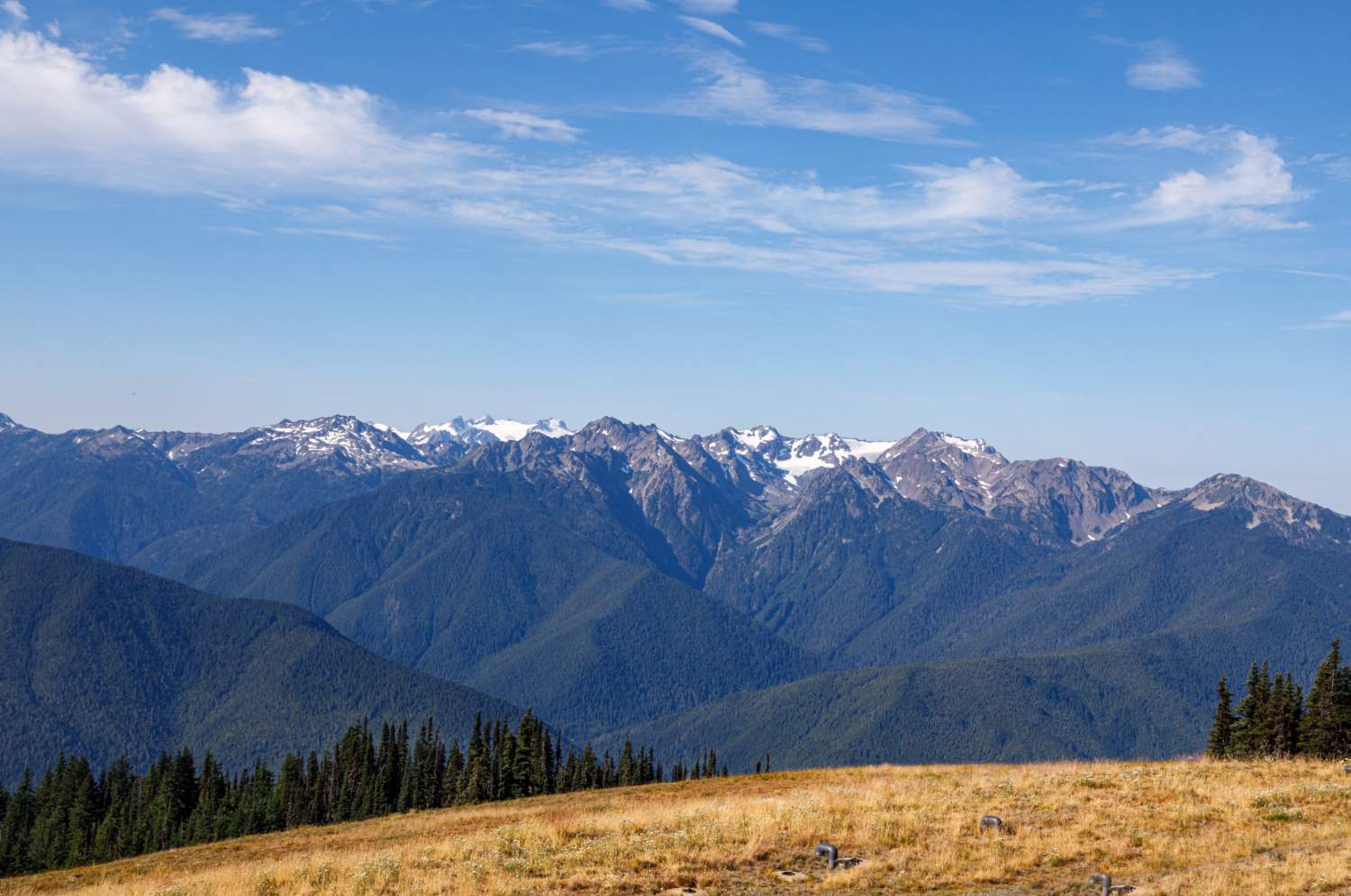 Solve THE OLYMPIC MOUNTAINS jigsaw puzzle online with 96 pieces