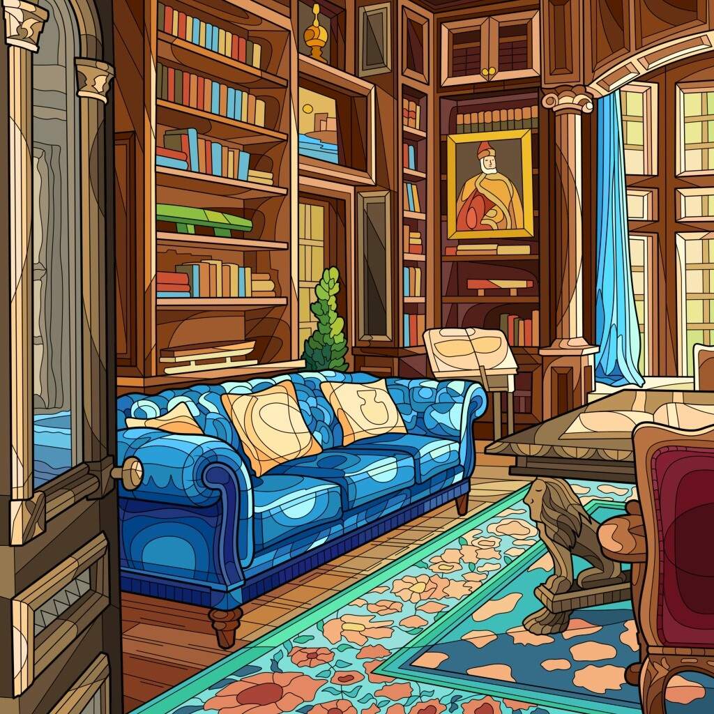 Solve Library Room Design jigsaw puzzle online with 306 pieces