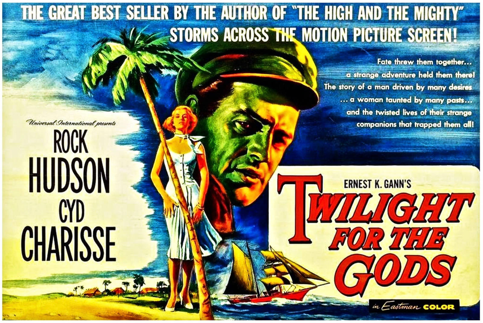 Solve TWILIGHT FOR THE GODS - 1959 POSTER ROCK HUDSON, CYD CHARISSE ...