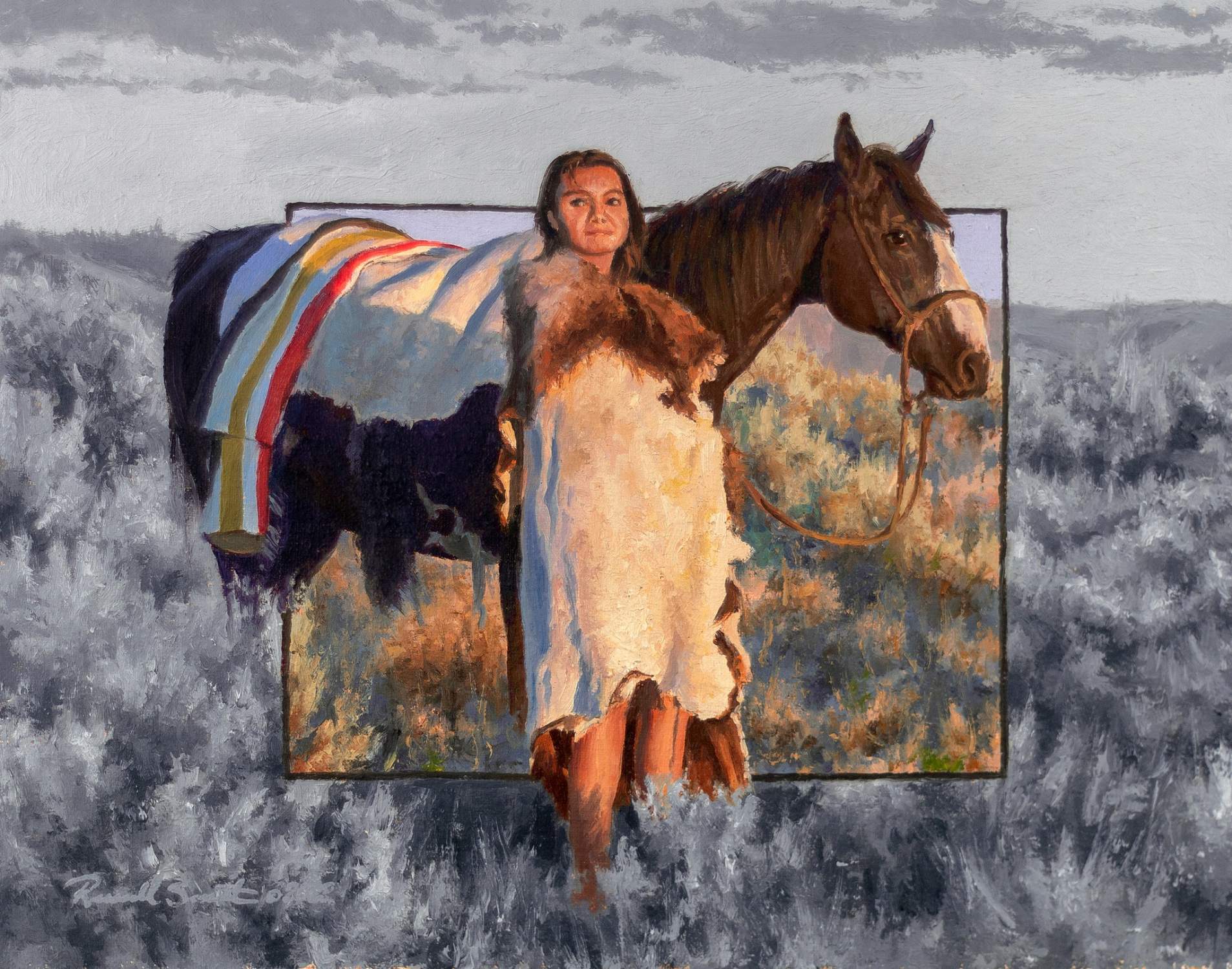 Solve "Proud Woman" Russell Smith Artist jigsaw puzzle online with 300 ...