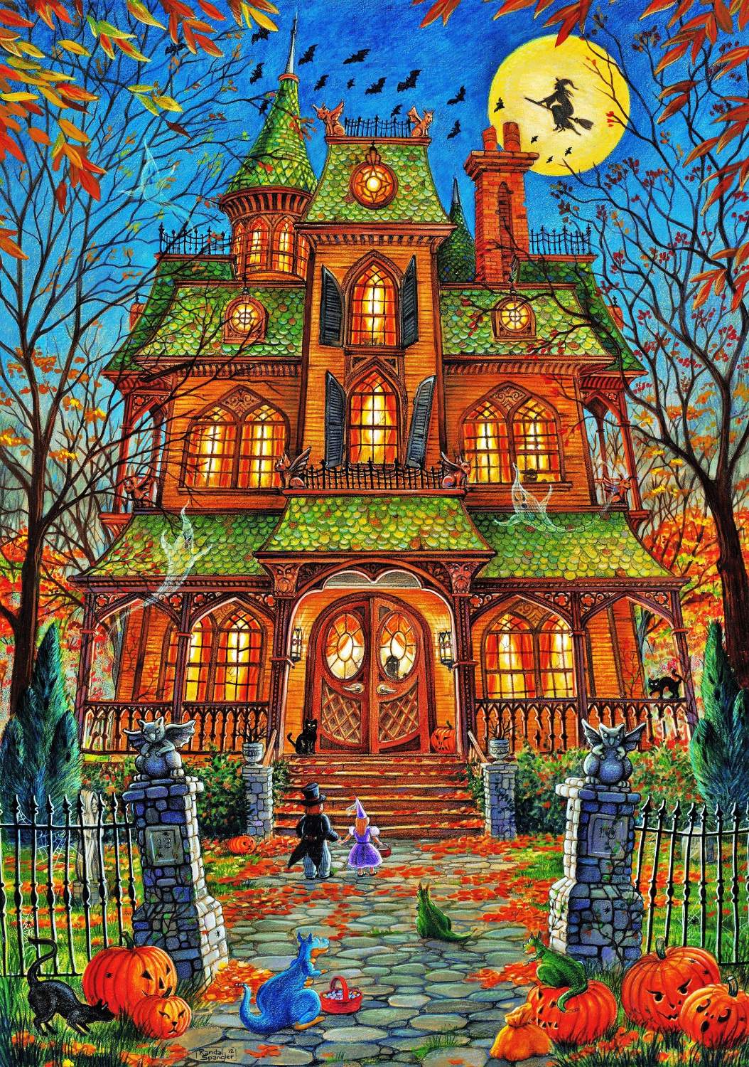 Solve Haunted House jigsaw puzzle online with 450 pieces