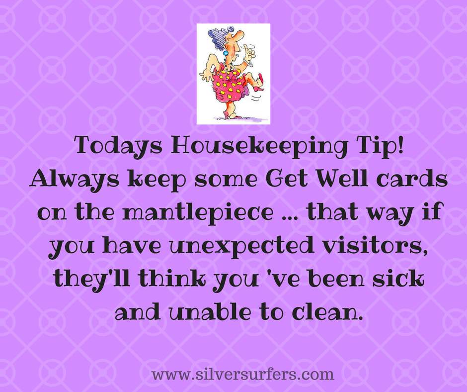 Solve Housekeeping tip :-) jigsaw puzzle online with 20 pieces