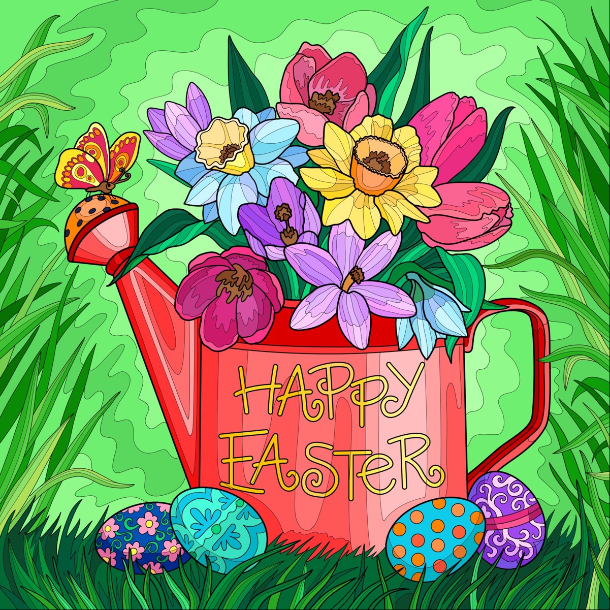 Solve Happy Easter! jigsaw puzzle online with 169 pieces
