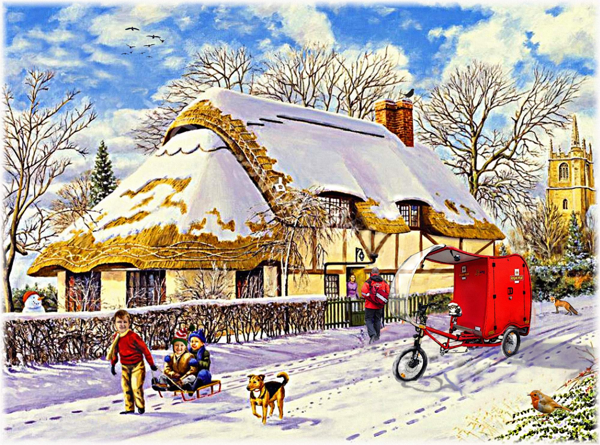 Solve While postman Pat delivers essential things like double glazing ...