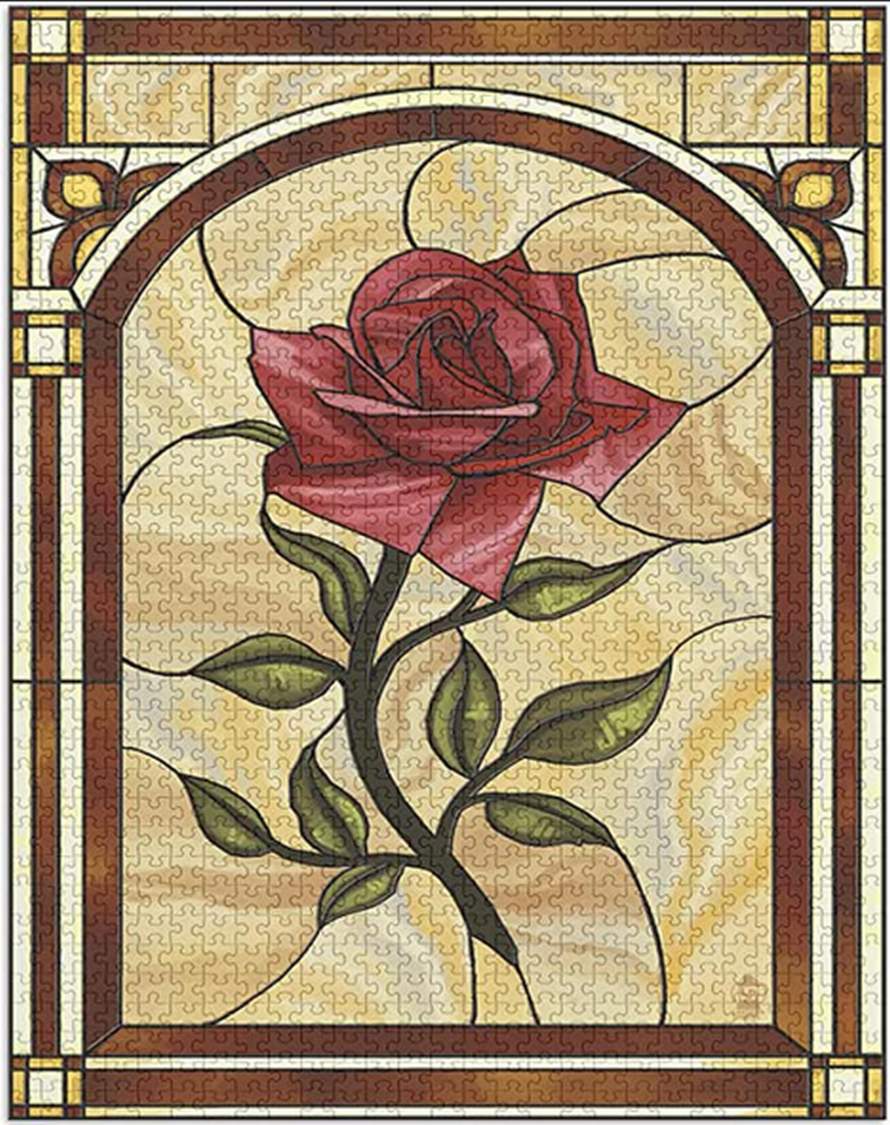 Solve An elegant rose jigsaw puzzle online with 42 pieces