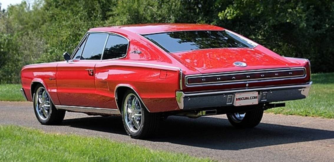 Solve 1966 Dodge Charger Hemi rear jigsaw puzzle online with 78 pieces