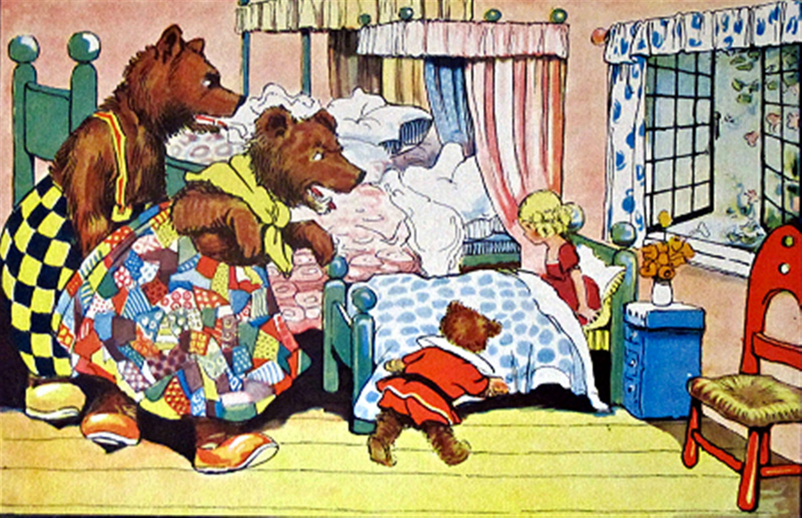 Solve Goldilocks and the Three Bears jigsaw puzzle online with 360 pieces