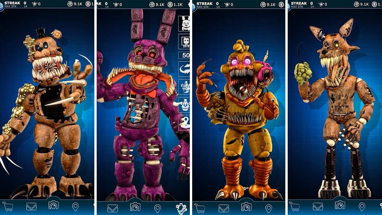 Solve fnaf twisted animatronics jigsaw puzzle online with 60 pieces