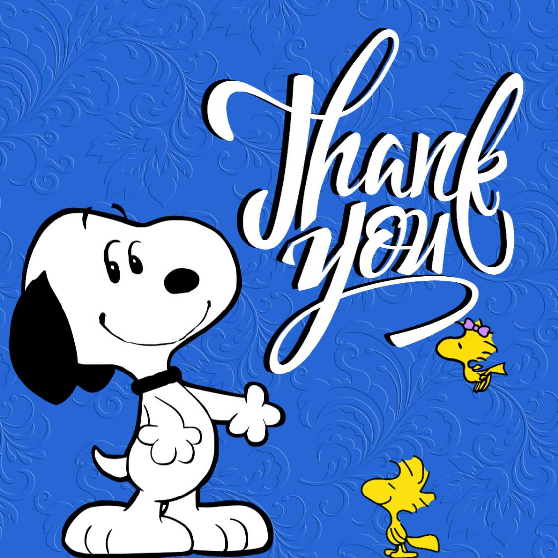 Solve Thank you Snoopy jigsaw puzzle online with 36 pieces