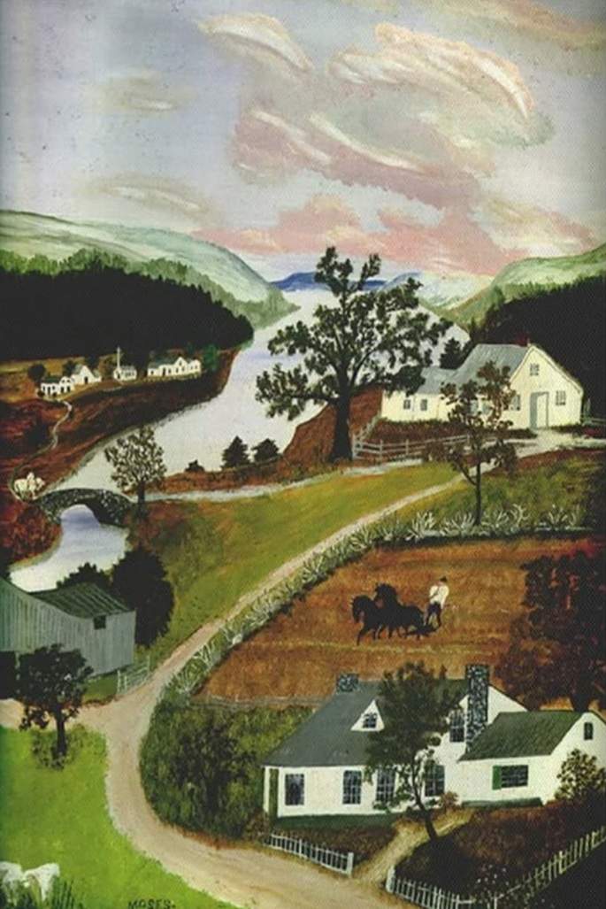 Solve Grandma Moses 11 jigsaw puzzle online with 70 pieces