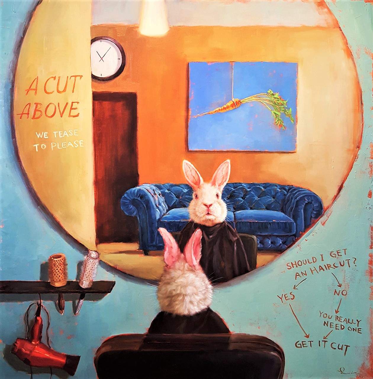 Solve Salon Dilemma jigsaw puzzle online with 225 pieces