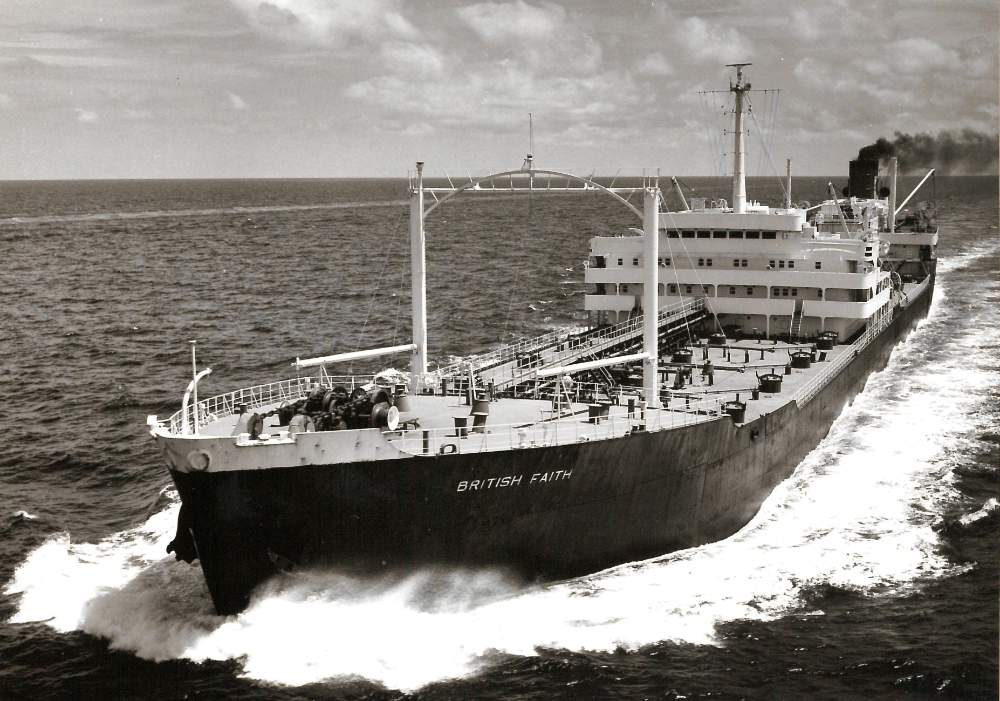 Solve ss British Faith by Vickers Armstrong in 1957 Aerofoto of Penang ...