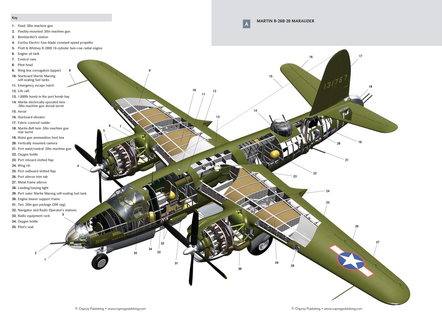 Jigsaw Puzzle | B-26 Marauder (cutaway) | 176 pieces | Jigidi