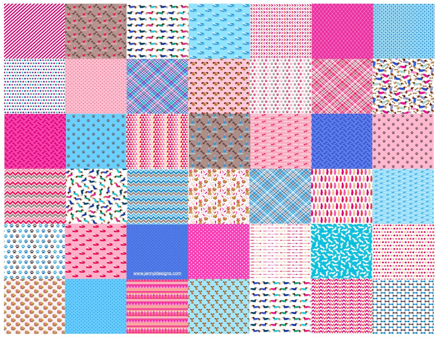 Solve Scrapbook Paper Jenny L Designs 2 jigsaw puzzle online with 80 pieces