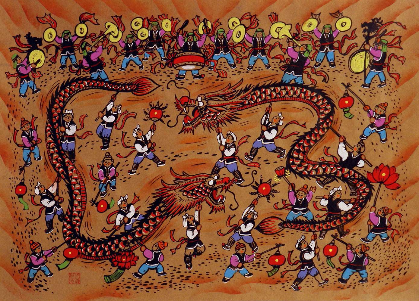 Solve Chinese Folk Art jigsaw puzzle online with 54 pieces