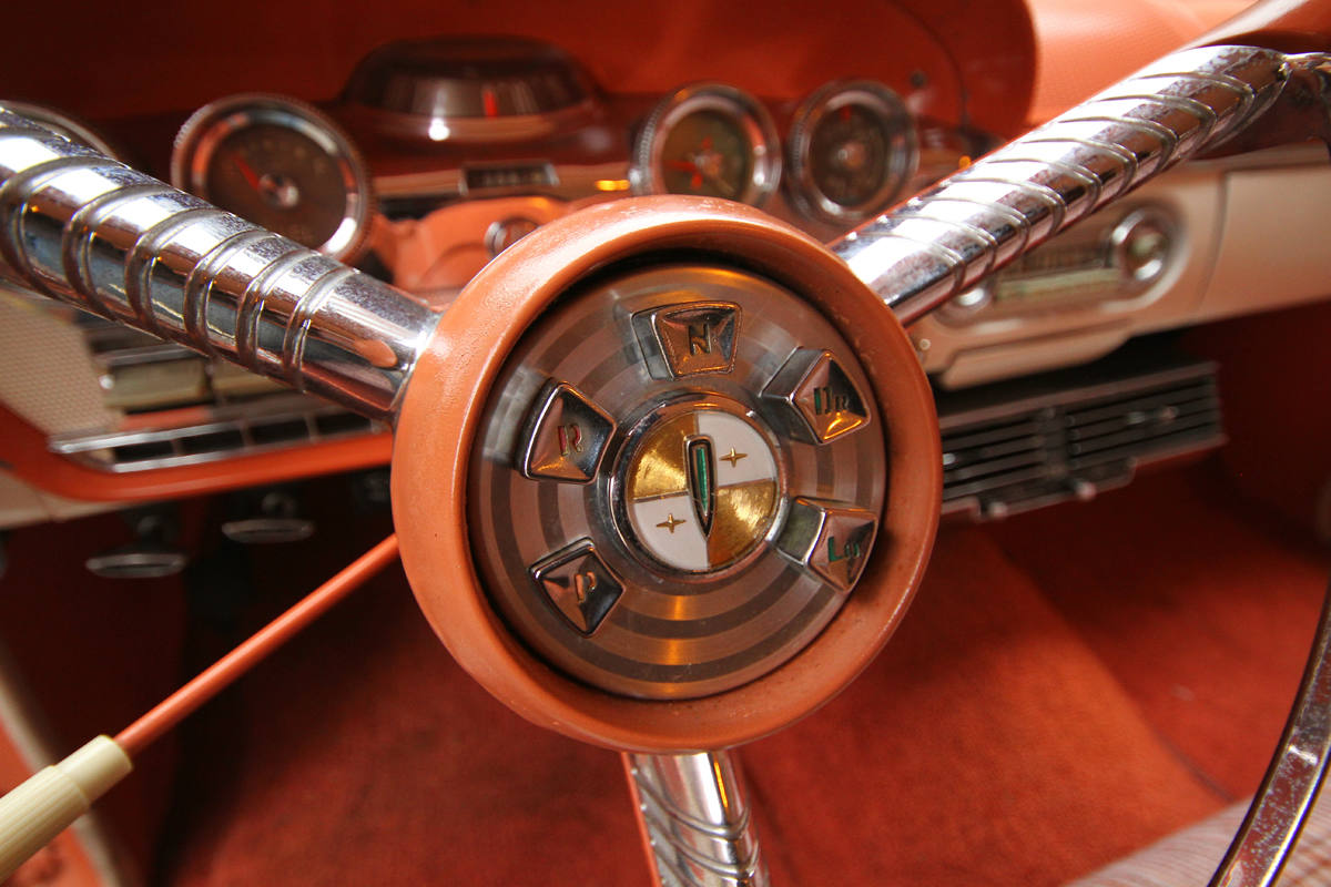 Solve 1958 Edsel Steering Wheel push button shifter jigsaw puzzle ...