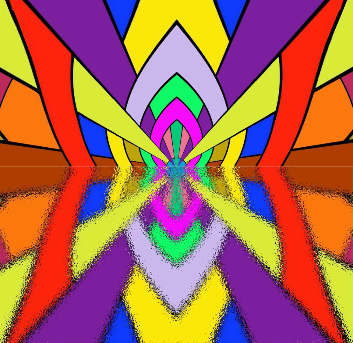 Solve THE GRAND REFLECTION jigsaw puzzle online with 36 pieces