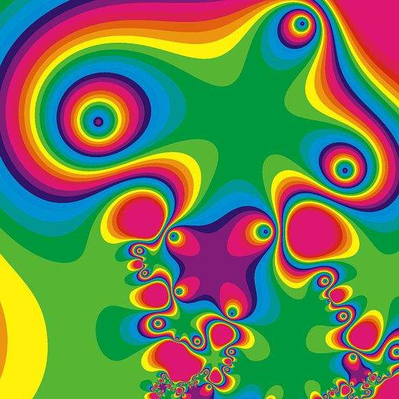 Solve Rainbow swirl jigsaw puzzle online with 81 pieces