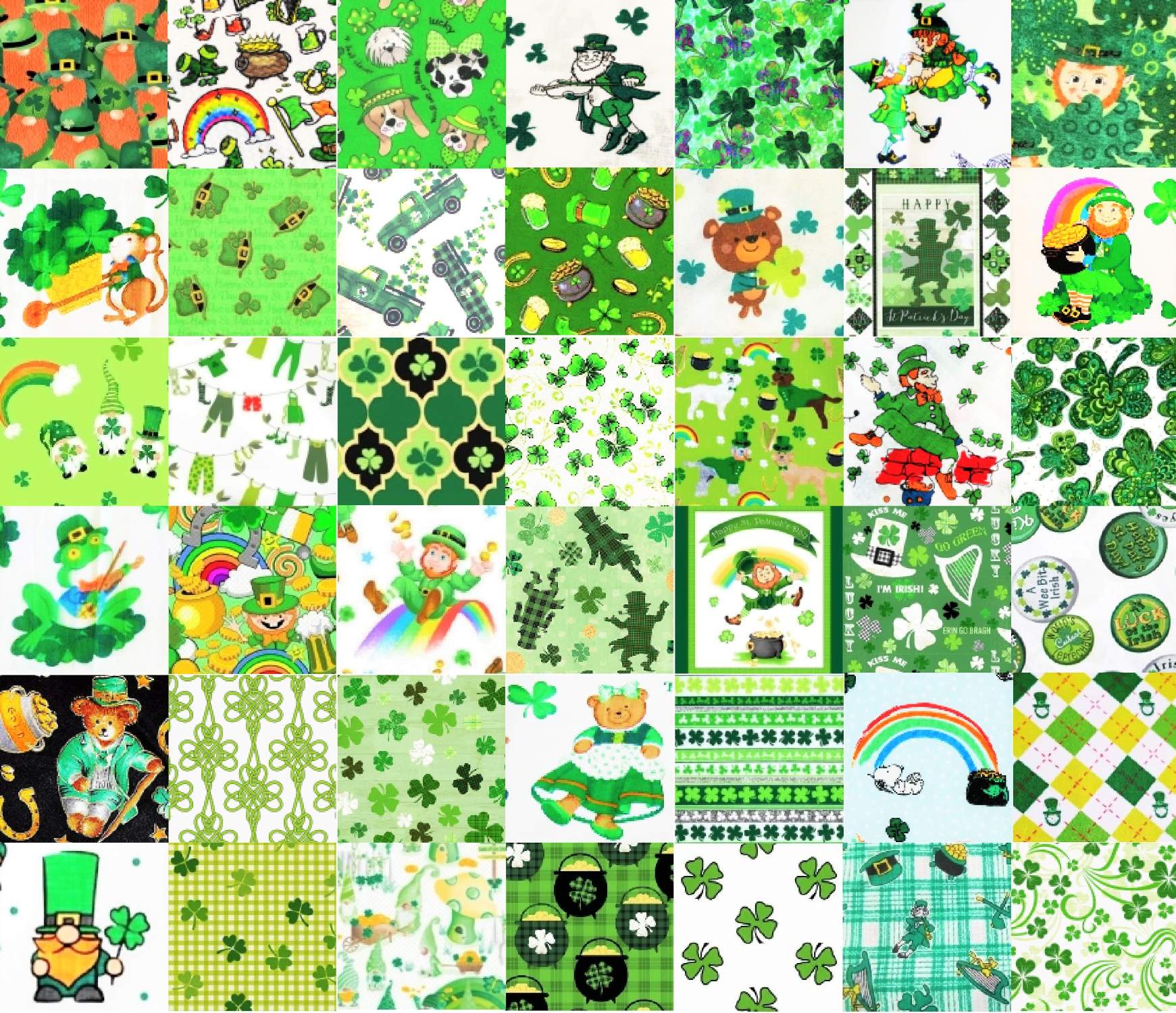 Solve PATCHWORK ST. PATRICKS DAY jigsaw puzzle online with 357 pieces