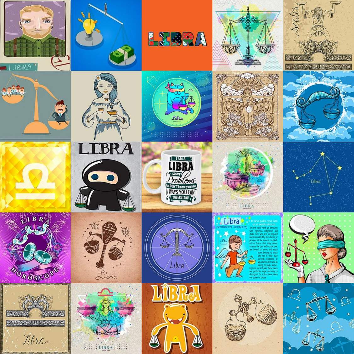 Solve Libra Sept 23-Oct 22 jigsaw puzzle online with 49 pieces