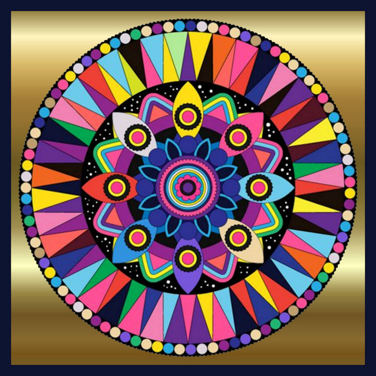Solve Peruvian Mandala Sandra Lai jigsaw puzzle online with 400 pieces