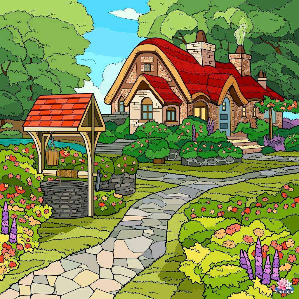 Jigsaw Puzzle | 46 Zen Color | 64 pieces | Jigidi