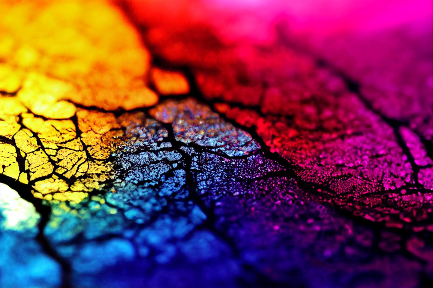 Solve Cracked Colors jigsaw puzzle online with 40 pieces