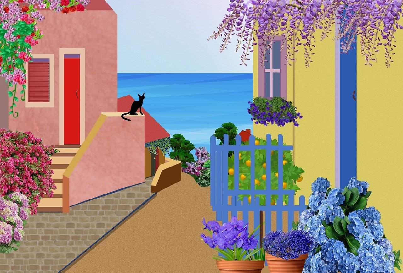 Solve houses-77 jigsaw puzzle online with 126 pieces