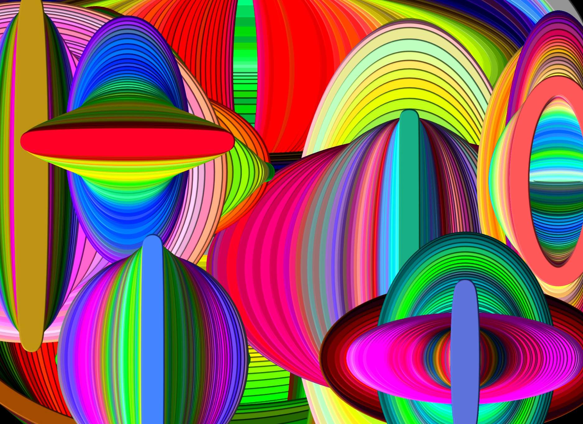 Solve Ovals - large jigsaw puzzle online with 165 pieces