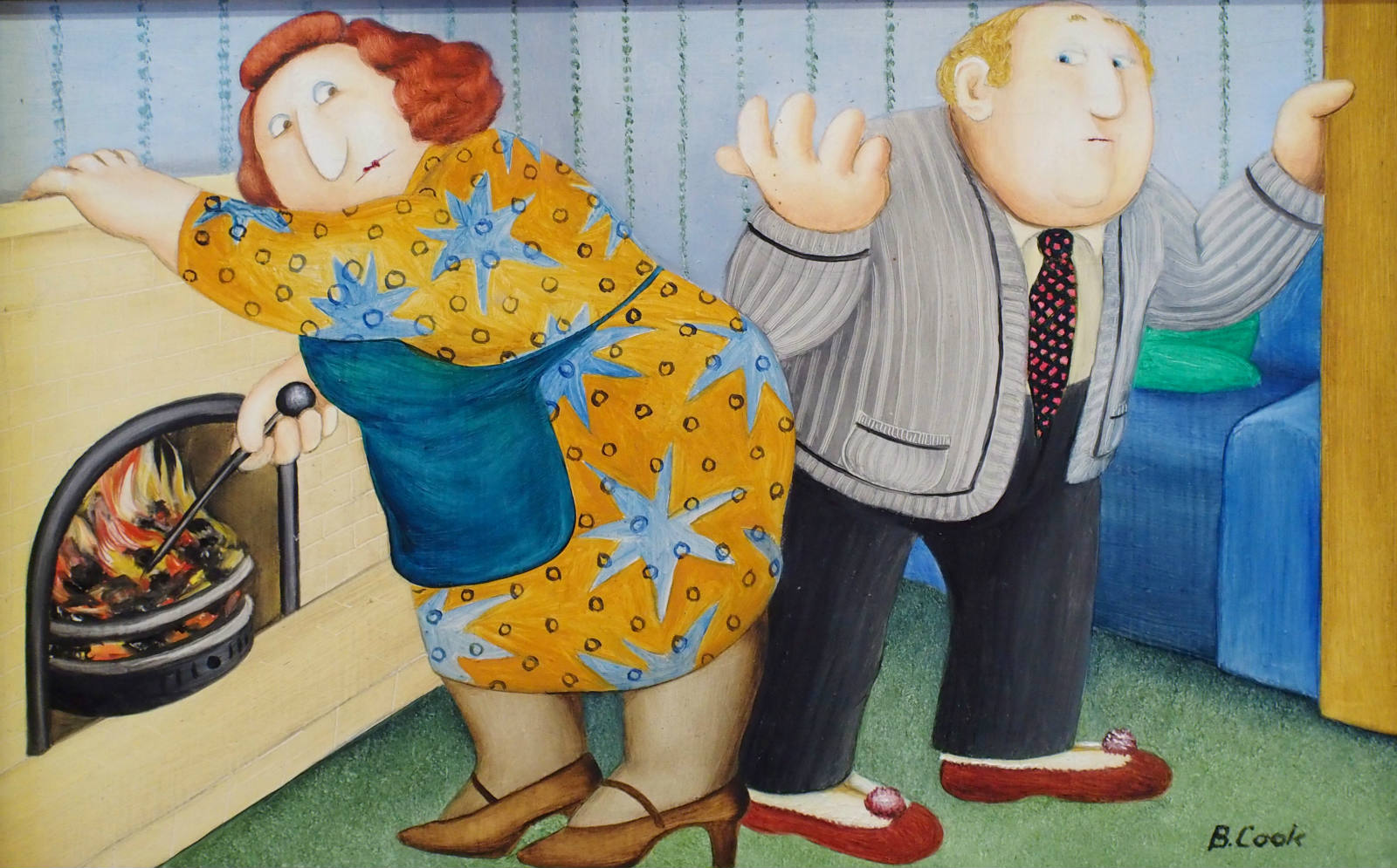 Solve beryl cook - Stoking Up! jigsaw puzzle online with 308 pieces