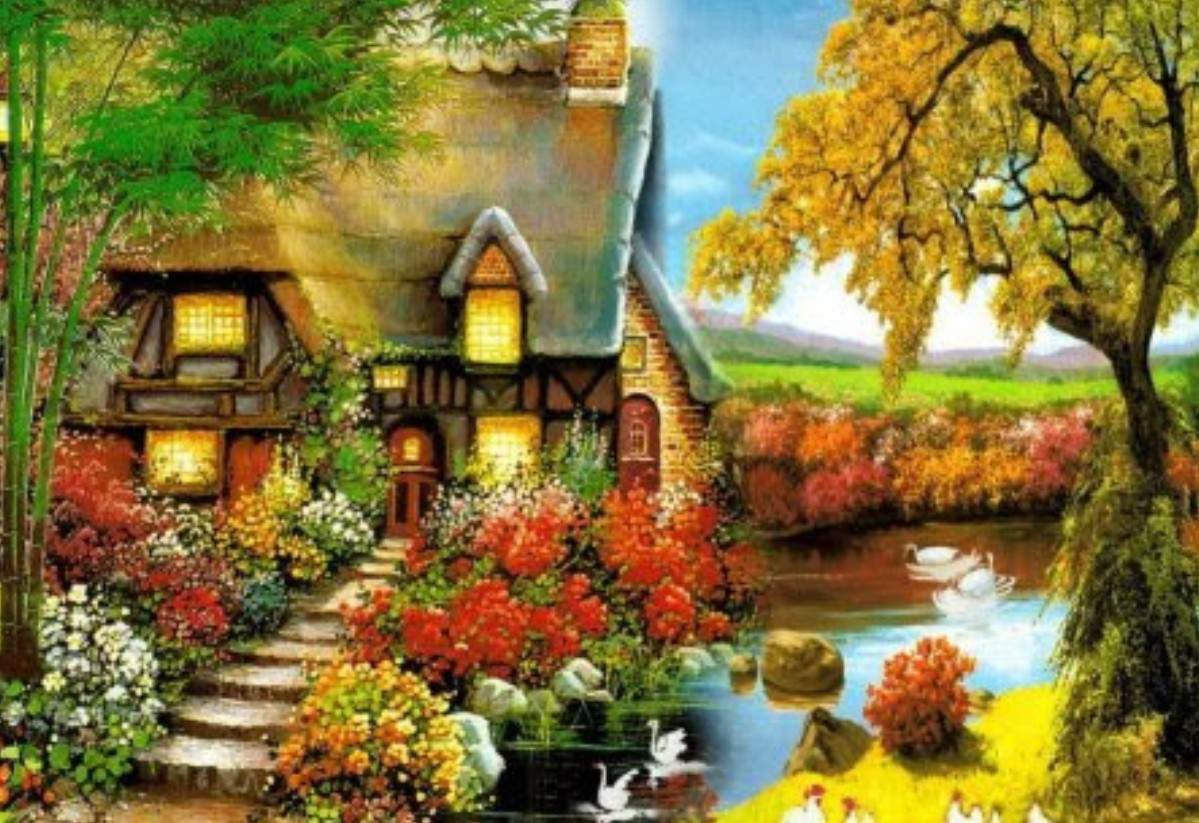 Solve Lovely country side... jigsaw puzzle online with 150 pieces