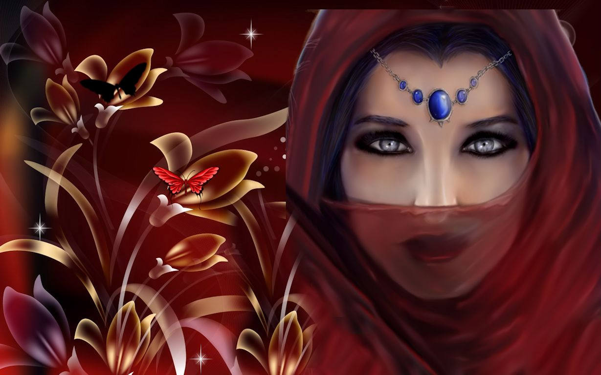 Solve Ruby Veil jigsaw puzzle online with 160 pieces
