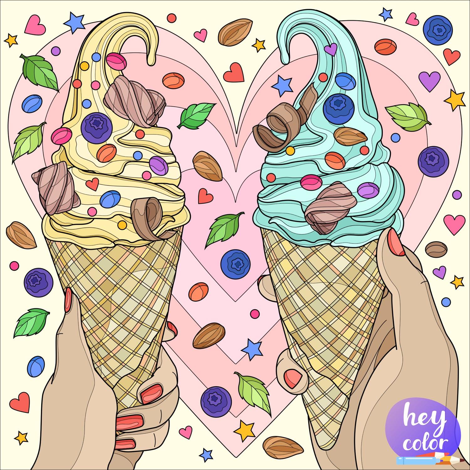 Solve Ice Cream Cones jigsaw puzzle online with 256 pieces