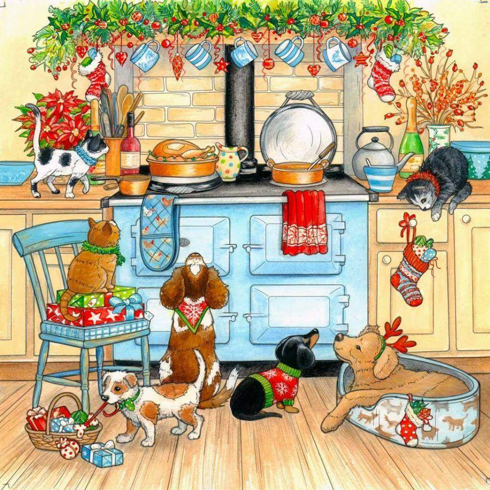Solve 10 Christmas Treasures jigsaw puzzle online with 64 pieces