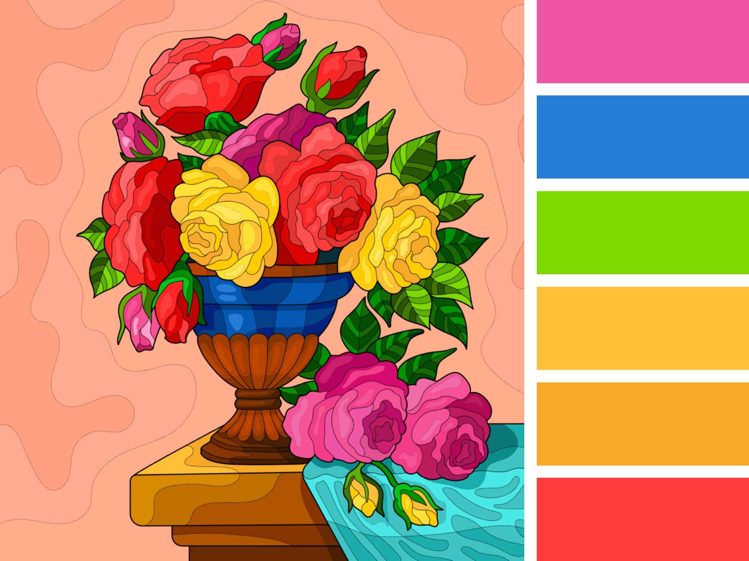 Jigsaw Puzzle | Color Palette 109 | 48 pieces | Jigidi