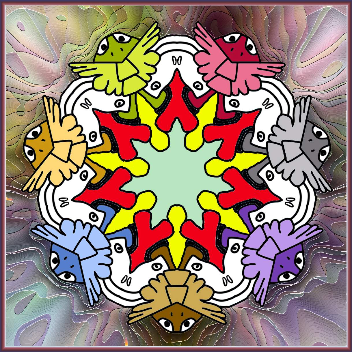 Solve winged friends jigsaw puzzle online with 289 pieces