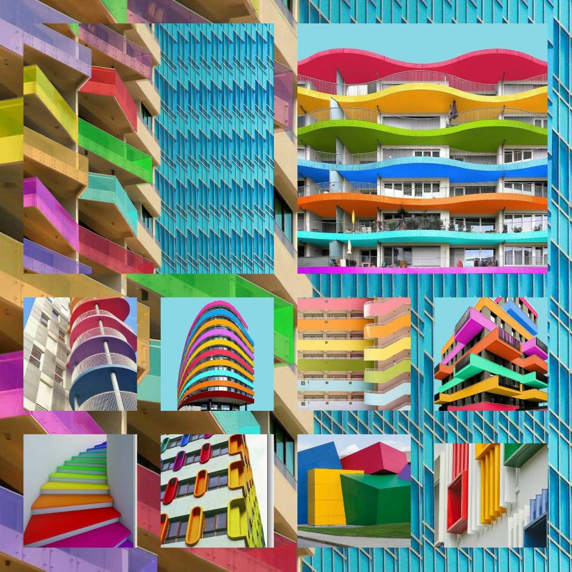 Jigsaw Puzzle | RAINBOW BUILDINGS | 81 pieces | Jigidi