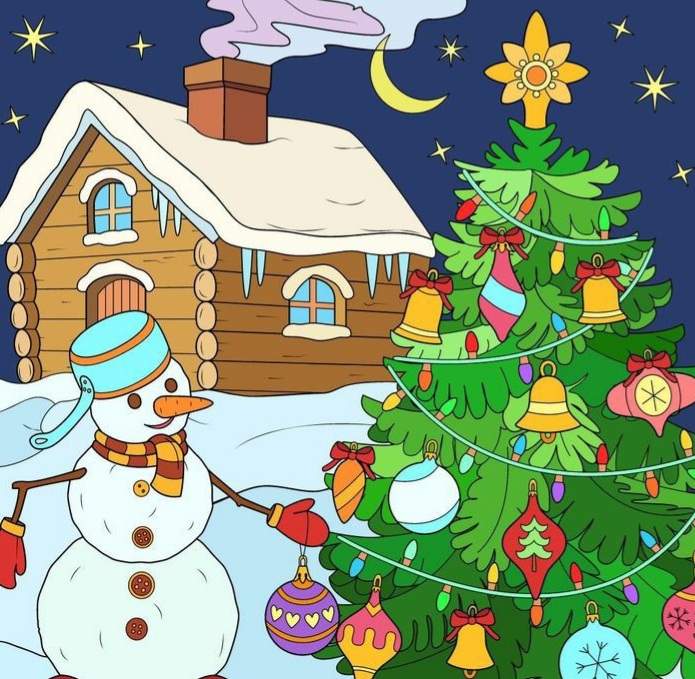 Solve OH CHRISTMAS TREE jigsaw puzzle online with 64 pieces